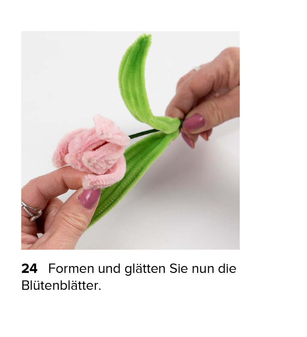 Blumen aus Pfeifenputzern basteln
